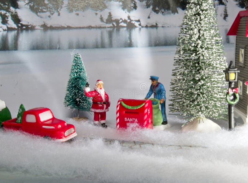 Diorama Da Aldeia Para O Natal Imagem de Stock - Imagem de pastoreio ...