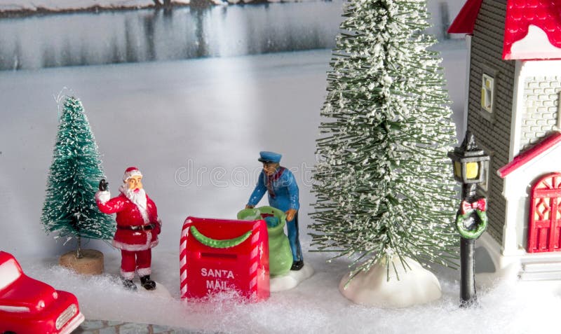 Diorama Da Aldeia Para O Natal Foto de Stock - Imagem de cobblestona ...