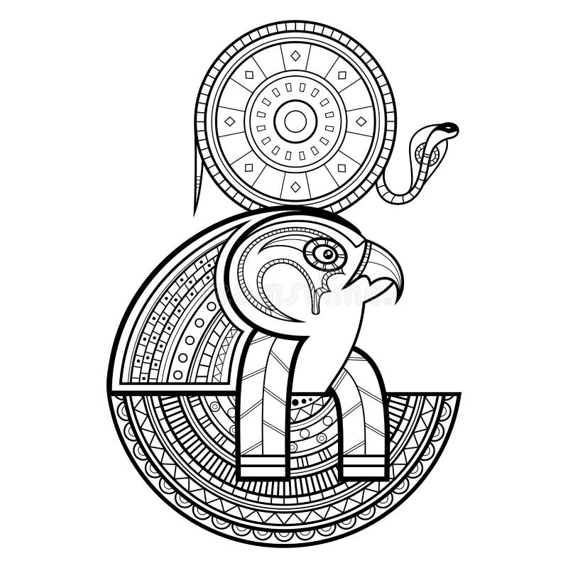 Ra, Dios Del Sol, Ejemplo Antiguo Egipcio Del Vector De La Cultura ...