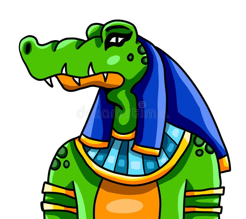 Dios Egipcio Antiguo - Sobek Ilustración del Vector - Ilustración de ...