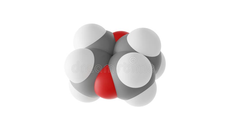 1.4-dioxane Molecule, Dioxane, Molecular Structure, Isolated 3d Model ...