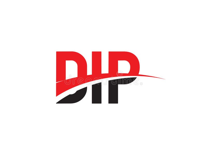 DIP Letter Initial Logo Design Vector Illustration Stock Vector ...