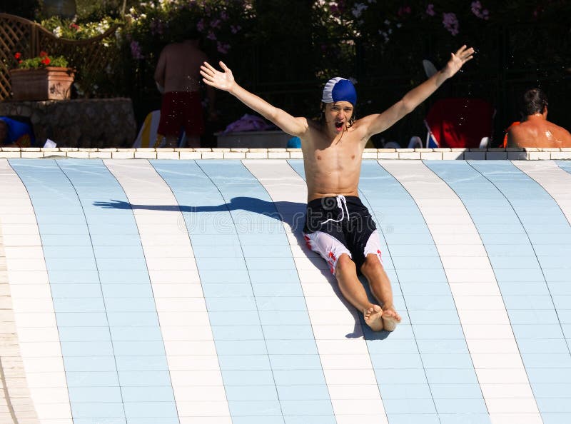 Dip in the pool stock image. Image of arms, summer, swimmer - 11487571