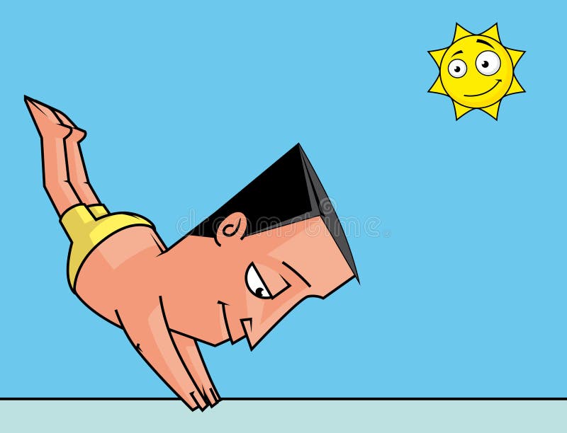 Dip stock illustration. Illustration of smile, character - 34151505