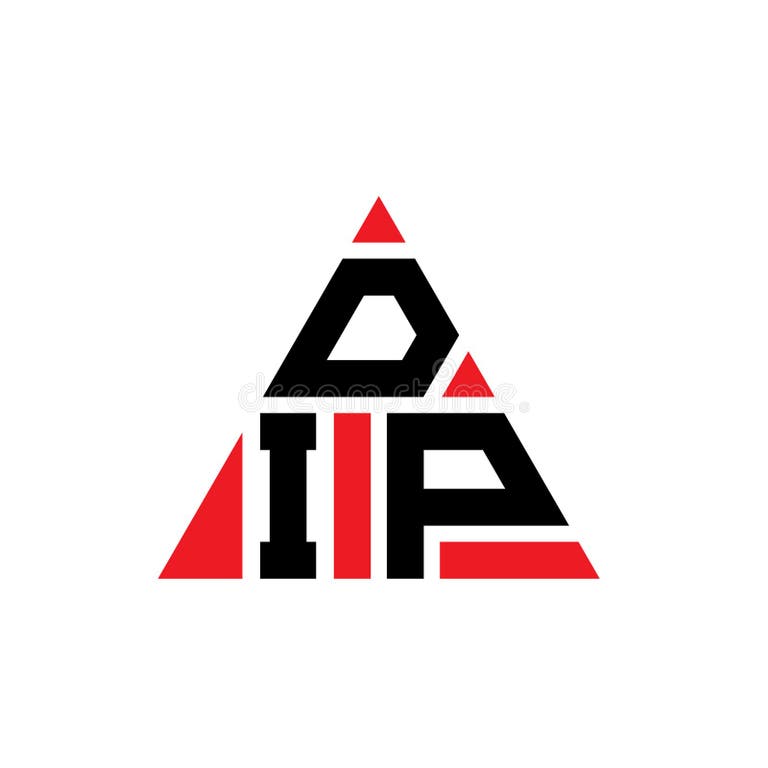 DIP Triangle Letter Logo Design with Triangle Shape. DIP Triangle Logo ...