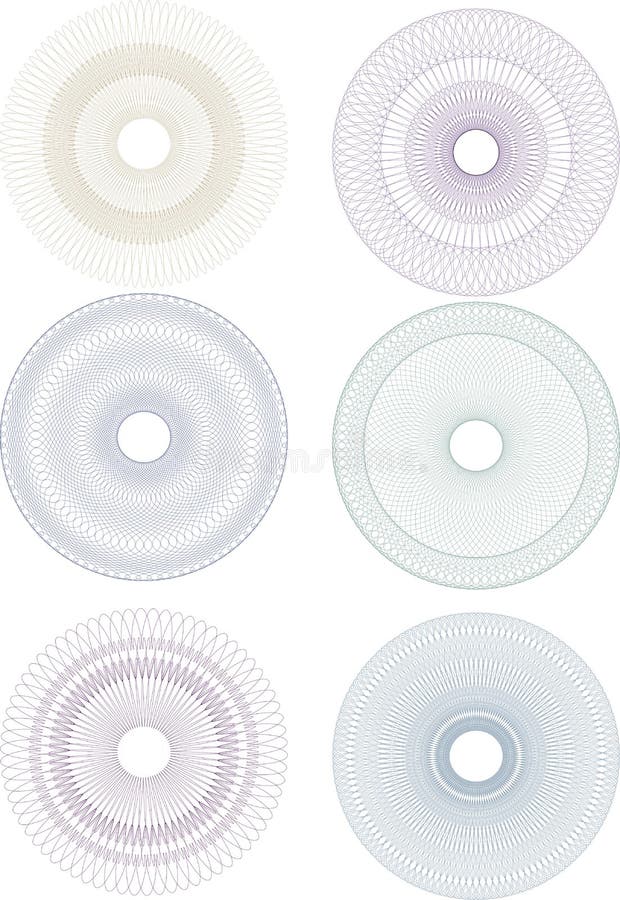 Filigranes Pour Le Diplôme Et Le Certificat, Illustration de Vecteur ...