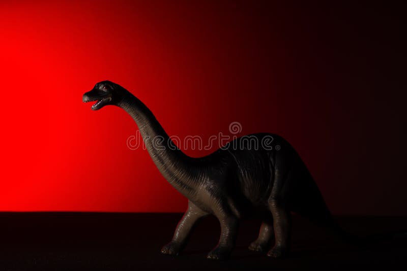 Diplodocus Toy with Shadow on a White Background Stock Photo - Image of ...