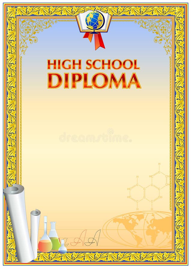 Diploma design template stock vector. Illustration of experience - 74656547