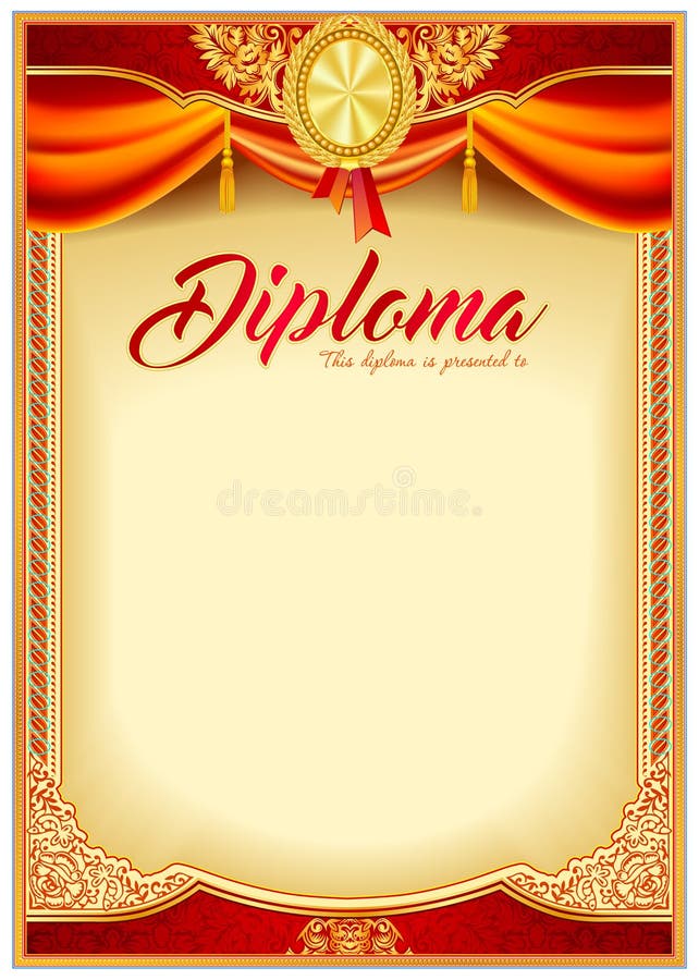 Diploma design template stock vector. Illustration of details - 74656548