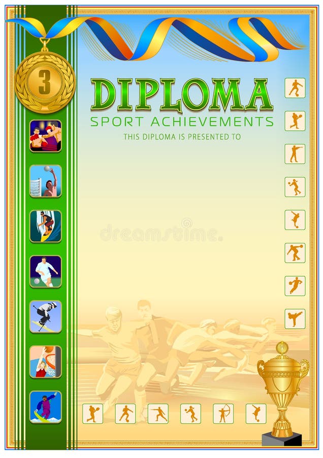 Diploma design template stock vector. Illustration of design - 74656574