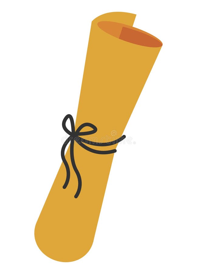 Diploma dorado ilustración del vector. Ilustración de dorado - 229885248