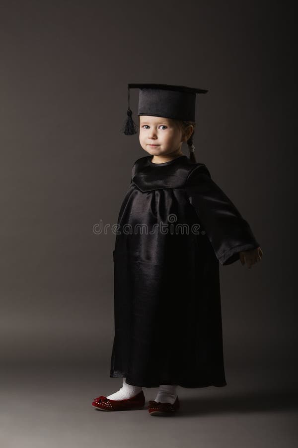 Diploma Graduating Little Student Kid Stock Image - Image of happy ...