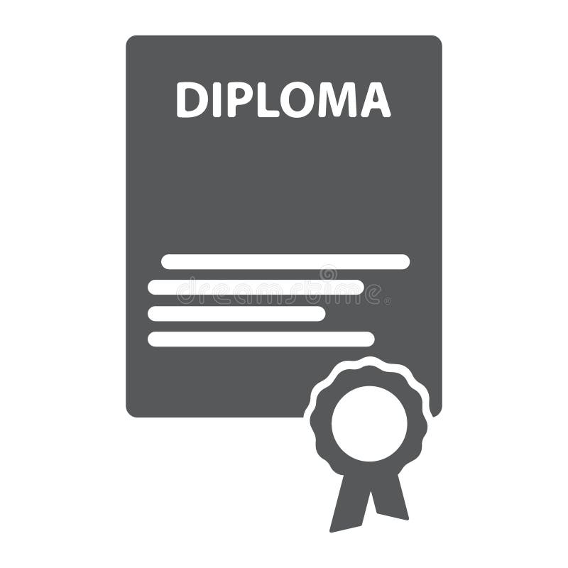 The Diploma Icon. Certificate Symbol. Flat Vector Stock Vector ...