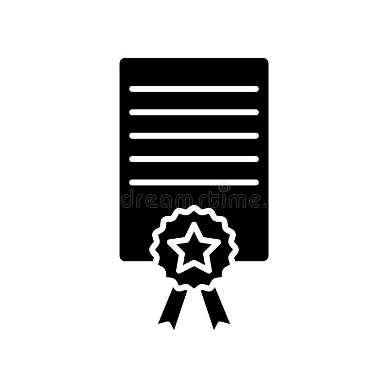 Diploma Icon Set. Academic Qualification Certificate Vector Symbol ...