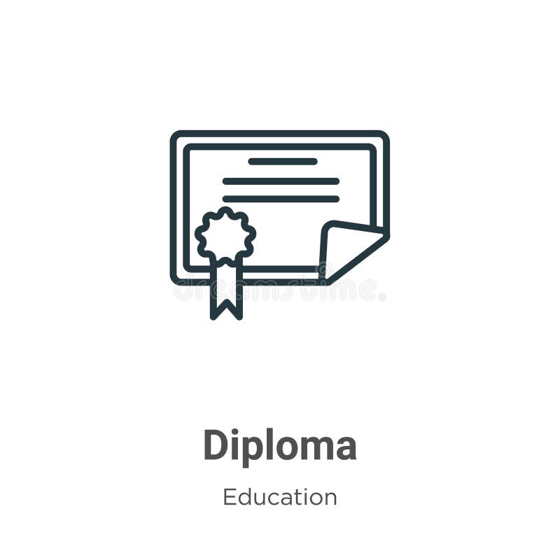 Diploma Outline Stock Illustrations – 27,811 Diploma Outline Stock ...