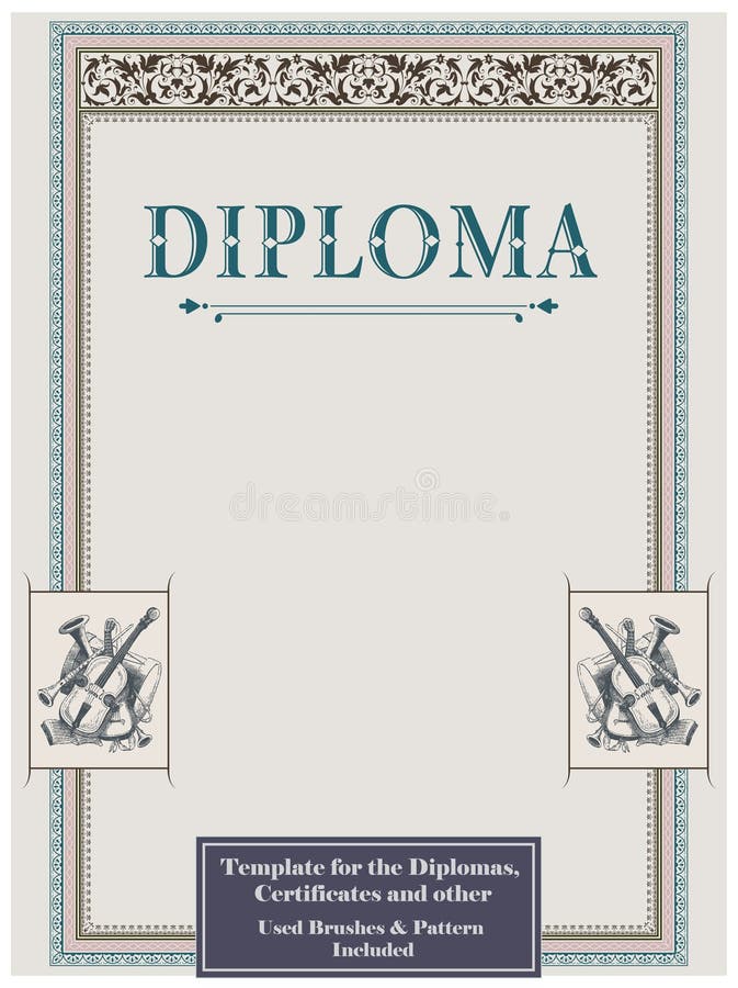 Diploma Paper Template Card Stock Illustrations – 4,911 Diploma Paper ...