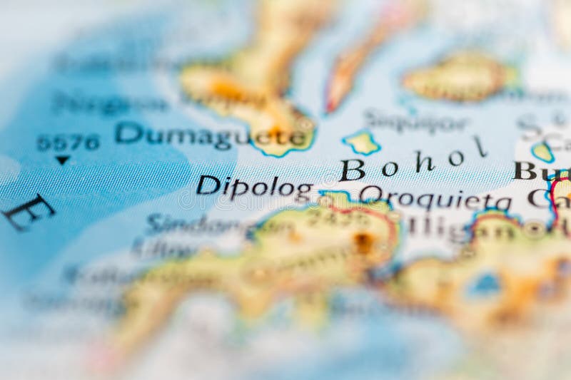 Dipolog, Philippines Highlighted on a World Map Stock Image - Image of ...