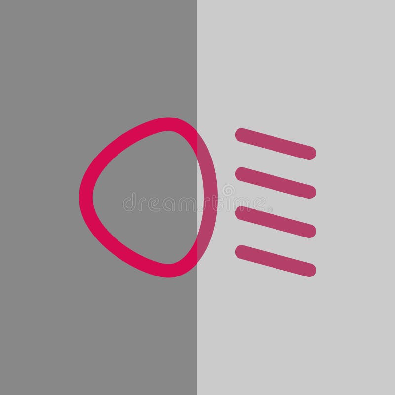Dipped Beam Icon Stock Vector Illustration Flat Design Stock Vector ...