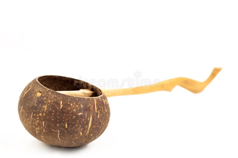 Dipper Made from Coconut Shell Decorated with Phoenix Bird Handle ...