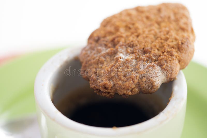 Dunking a Biscuit in a Mug of Tea Stock Photo - Image of pink, bake ...