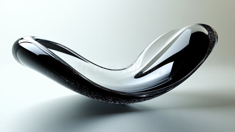 Dipping Motion Stopped Mid-frame, Curve and Gloss Suspended. Stock ...