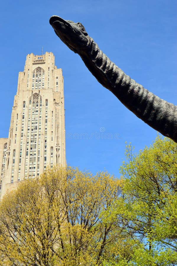 Dippy the Dinosaur at the University of Pittsburgh Stock Photo - Image ...