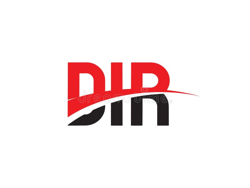 DIR Letter Initial Logo Design Vector Illustration Stock Vector ...