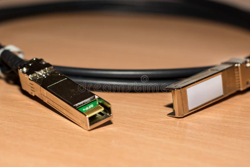 Copper Network Patch Panel in a Data Center Stock Image - Image of ...