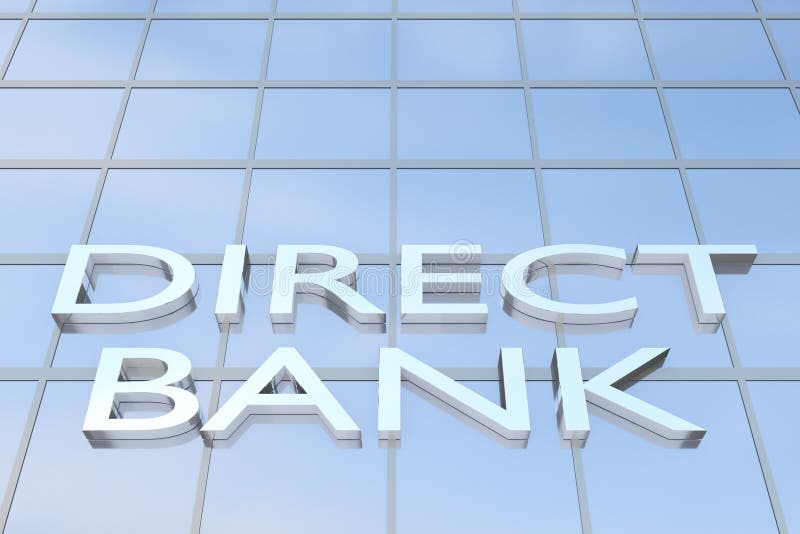 DIRECT BANK concept stock illustration. Illustration of credit - 134554141