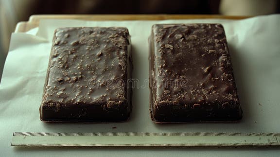 Direct Comparison of Two Chocolate Bars Revealing Size Difference ...