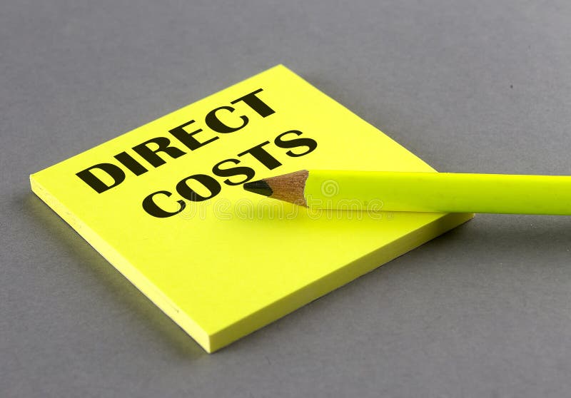 DIRECT COSTS Wooden Block on Chart Background Stock Image - Image of ...