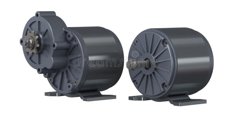 Direct Current Motor Presentation 3D Rendering Isolated Stock ...