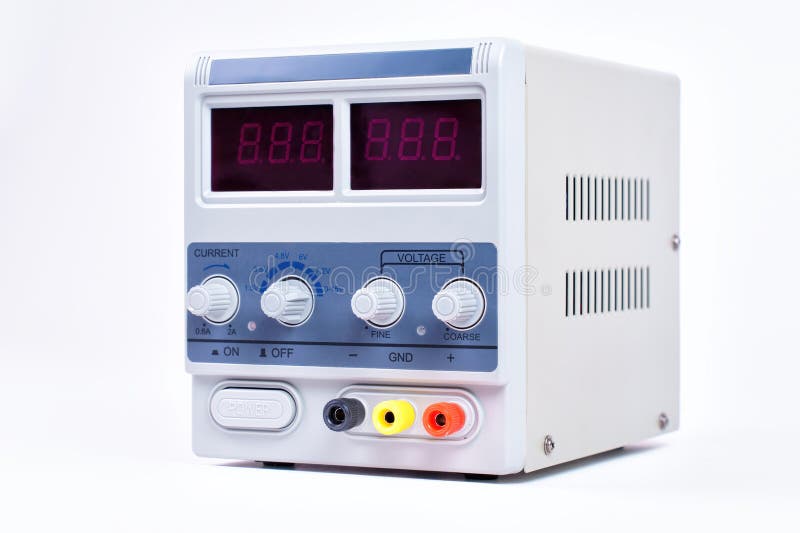 Direct Current Power Supply Unit Stock Photo - Image of testing ...