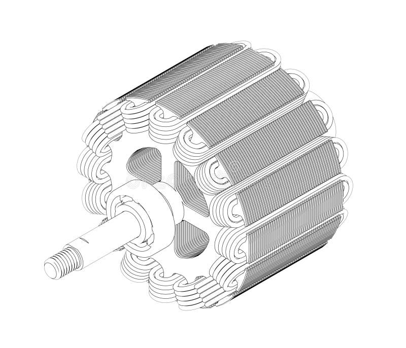 Direct Current Motor Stock Illustrations – 199 Direct Current Motor ...