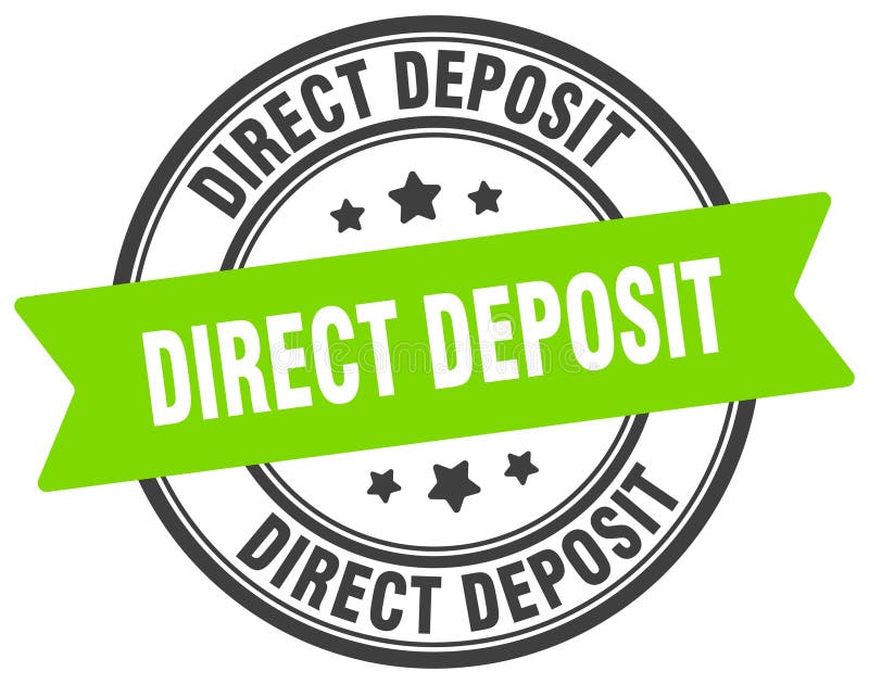 Direct Deposit Banner. Direct Deposit Speech Bubble Label Set Stock ...