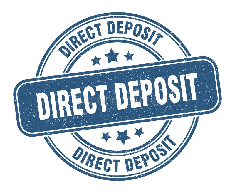 Direct Deposit Stamp. Direct Deposit Round Grunge Sign Stock Vector ...