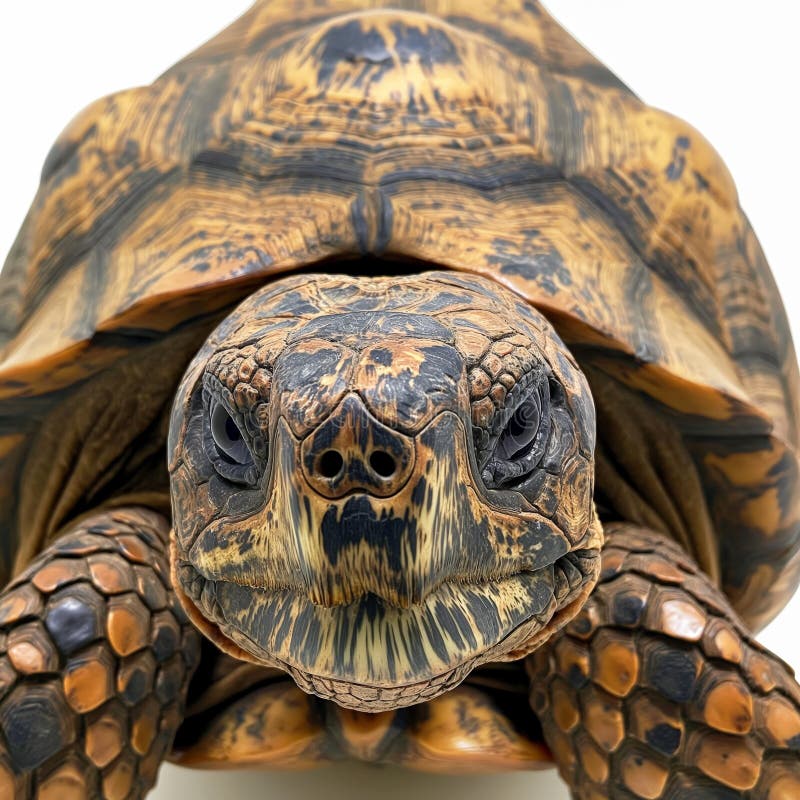 Close-up Portrait of a Tortoise Stock Image - Image of carapace ...