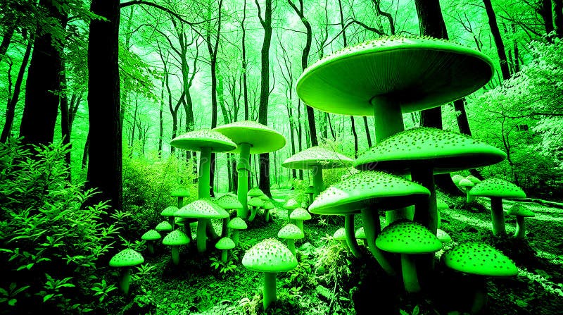 Direct Harsh Shadows, Otherworldly Stock Illustration - Illustration of ...