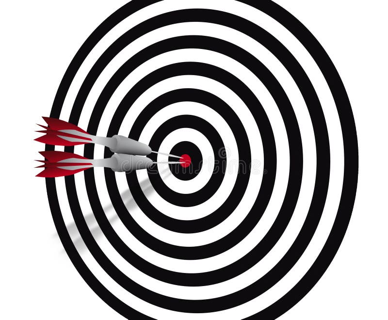 Direct hit stock illustration. Illustration of aspiration - 7625060