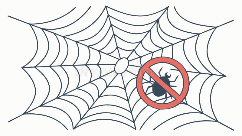 No Spider Zone. Pest Prevention and Clean Environment, Vector Design ...