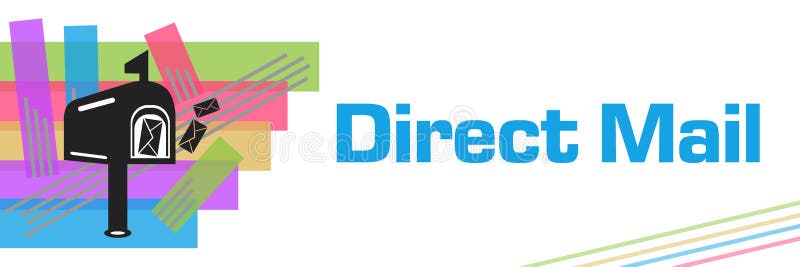 Direct Mail Colorful Stroked Stripes Stock Illustration - Illustration ...