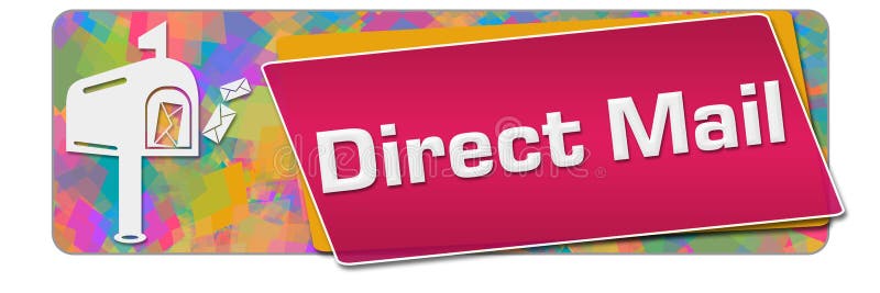 Direct Mail Colorful Texture Pink Rounded Squares Stock Illustration ...