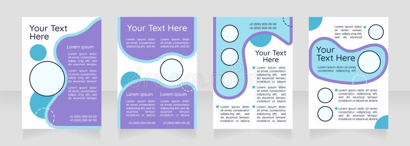 Direct Marketing Campaign Blank Brochure Layout Design. Vertical Poster ...