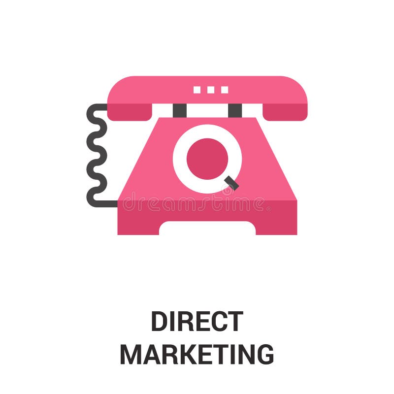 Direct marketing icon stock vector. Illustration of vintage - 81204851