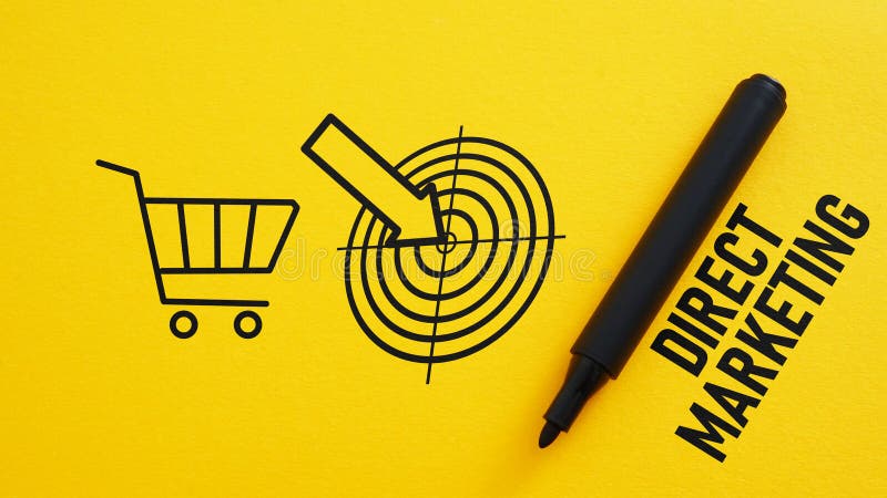 Direct Marketing is Shown Using the Text Stock Photo - Image of ...