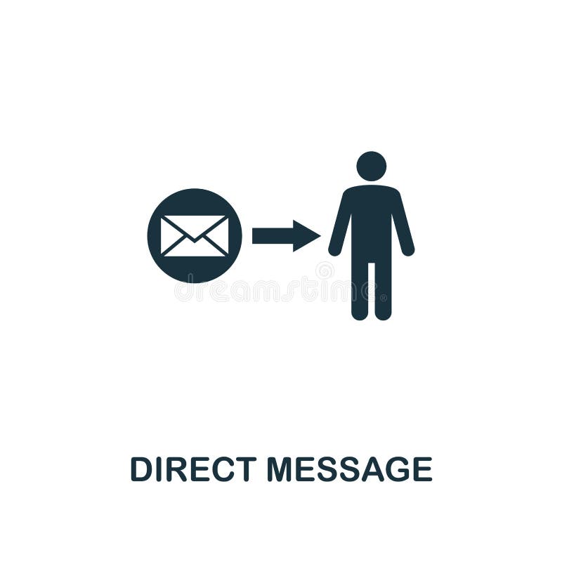 Direct Message Icon. Premium Style Design from Advertising Icon ...