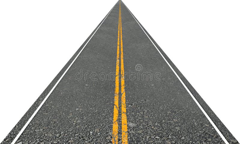 Long, Straight Road Illustration. Stock Illustration - Illustration of ...