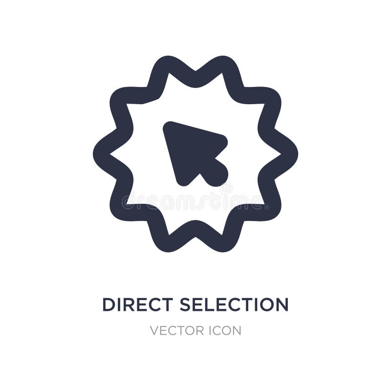Direct Selection Icon in Trendy Design Style. Direct Selection Icon ...