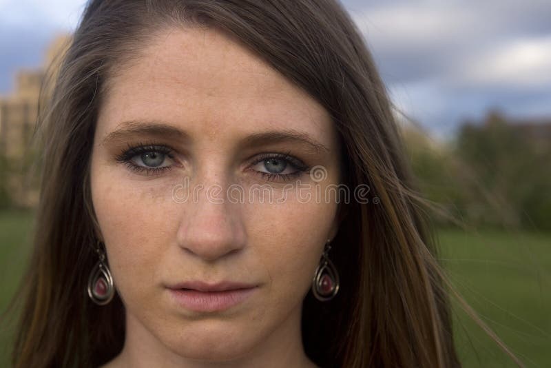 Head Shot of a Smiling Beauty Stock Photo - Image of seduce, happy ...