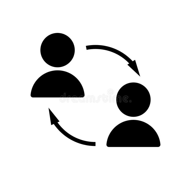 Direct To Customer or Business To Business Icon Symbol Stock Vector ...